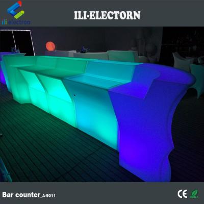 Cina Wave shape glowing bar table counter in vendita