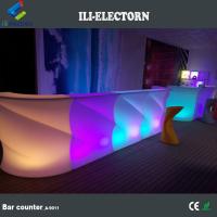 China Wave shape glowing bar table counter for sale