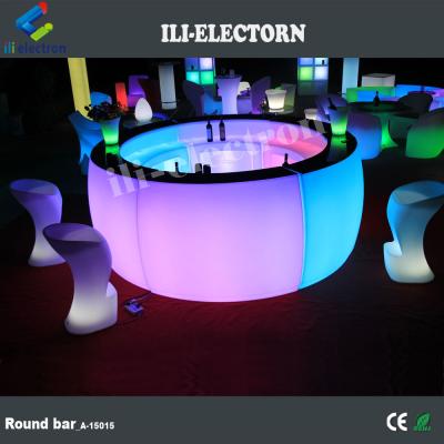 Cina Contaglio di bar in discoteca a led rotondo in plastica PE ricaricabile in vendita