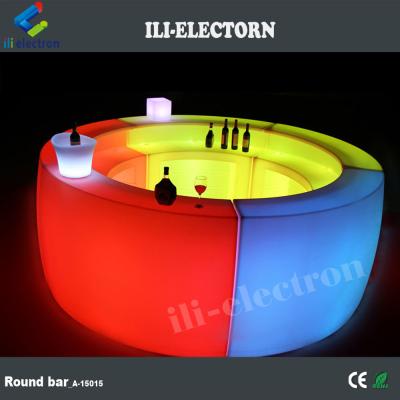 Cina Contaglio di bar in discoteca a led rotondo in plastica PE ricaricabile in vendita