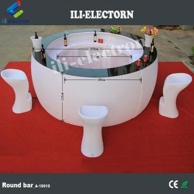 Cina Contaglio di bar in discoteca a led rotondo in plastica PE ricaricabile in vendita