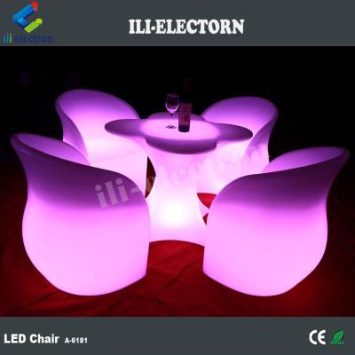 Cina LED light furniture led flower wine bar table set in vendita
