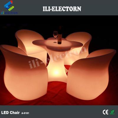Cina LED light furniture led flower wine bar table set in vendita