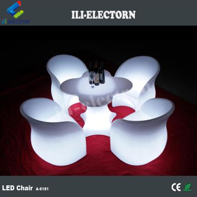 Cina LED light furniture led flower wine bar table set in vendita