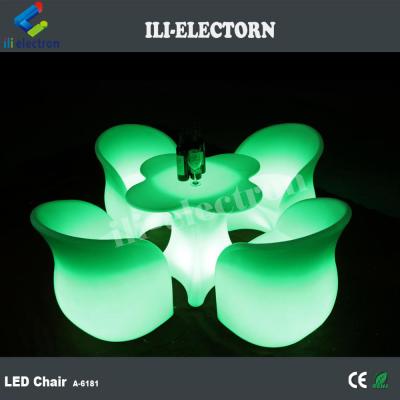 Cina LED light furniture led flower wine bar table set in vendita