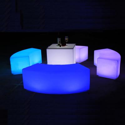 Cina electronic poker table chair glowing table LED furniture set in vendita