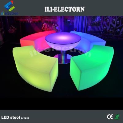 Cina electronic poker table chair glowing table LED furniture set in vendita