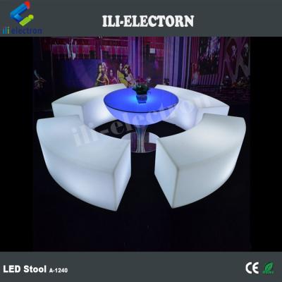 Cina electronic poker table chair glowing table LED furniture set in vendita