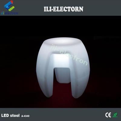 Cina Arredamento colorato a luce LED, bar inpilabile sgabello illuminato ricaricabile in vendita