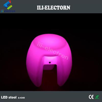 Cina Arredamento colorato a luce LED, bar inpilabile sgabello illuminato ricaricabile in vendita