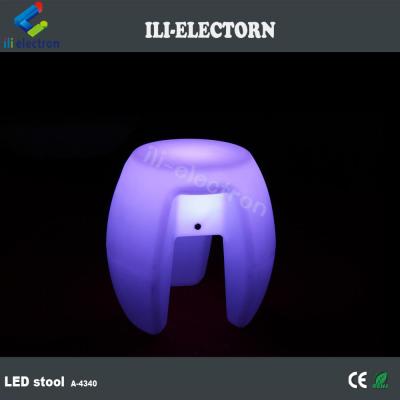 Cina Arredamento colorato a luce LED, bar inpilabile sgabello illuminato ricaricabile in vendita