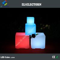 China Lighted LED Cube stool cube chair for sale