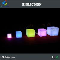 China Lighted LED Cube stool cube chair for sale