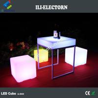 China Lighted LED Cube stool cube chair for sale