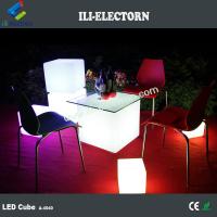 China Lighted LED Cube stool cube chair for sale