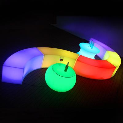 Cina remote control clear plastic LED magic lights stool seat in vendita