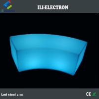 China remote control clear plastic LED magic lights stool seat for sale