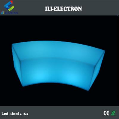 Cina remote control clear plastic LED magic lights stool seat in vendita