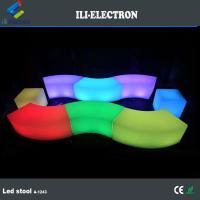 China remote control clear plastic LED magic lights stool seat for sale