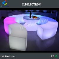 China remote control clear plastic LED magic lights stool seat for sale