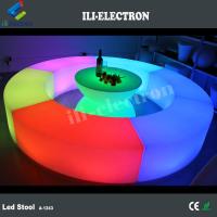 China remote control clear plastic LED magic lights stool seat for sale