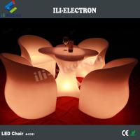China waterproof remote control cheap light up plastic chairs for sale