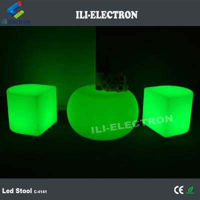 Cina shining rechargeable plastic led light up chairs in vendita