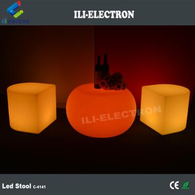 Cina shining rechargeable plastic led light up chairs in vendita
