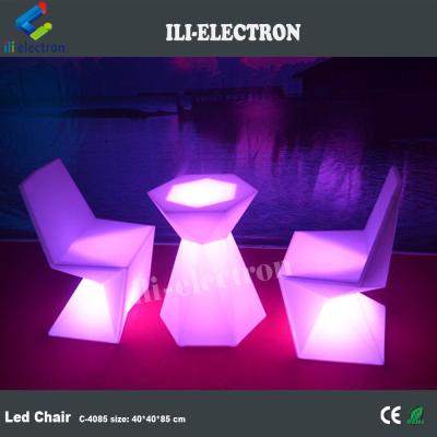 Cina Color customized plastic led lighting chairs in vendita