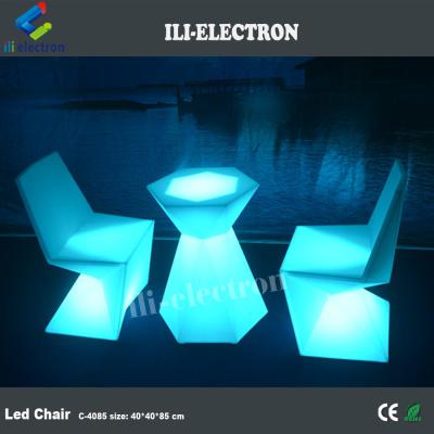 Cina Color customized plastic led lighting chairs in vendita