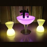 China Remote control plastic led bar stools for sale
