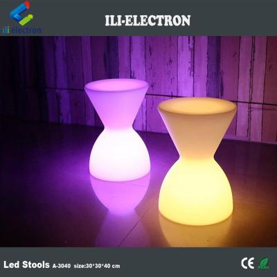 Cina Remote control plastic led bar stools in vendita