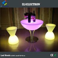 China Remote control plastic led bar stools for sale