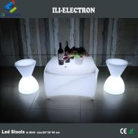 China Remote control plastic led bar stools for sale
