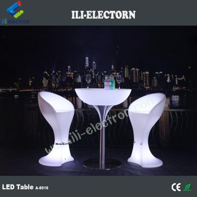 Cina Attractive RGB remote control outdoor led metal support coffee table in vendita