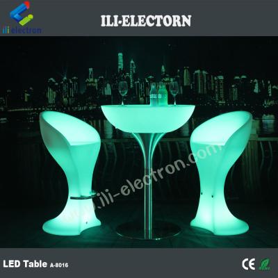 Cina Attractive RGB remote control outdoor led metal support coffee table in vendita