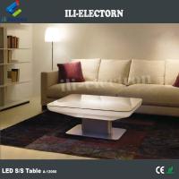 China RGB remote control lighting plastic led square lounge table for sale