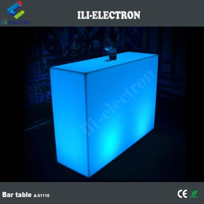 Cina portable plastic Illuminated led Rectangle bar furniture in vendita