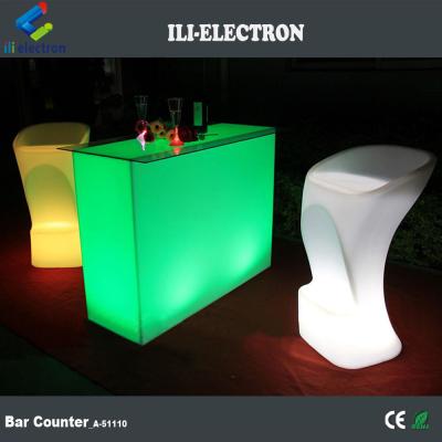 Cina portable plastic Illuminated led Rectangle bar furniture in vendita