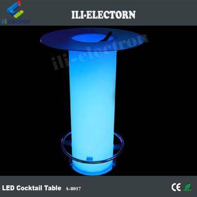 Cina Tavolo da cocktail a luce LED, tavola da caffè illuminata con secchio di ghiaccio in vendita