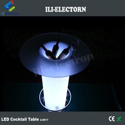 Cina plastic Illuminated LED Ice Bucket Table w/Glass for night club in vendita