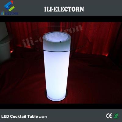 Cina plastic Illuminated LED Ice Bucket Table w/Glass for night club in vendita