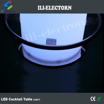 Cina plastic Illuminated LED Ice Bucket Table w/Glass for night club in vendita