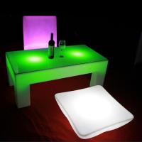 China 16 colors changing remote control led glowing table for sale