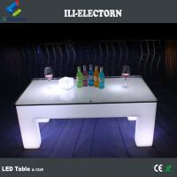 China 16 colors changing remote control led glowing table for sale