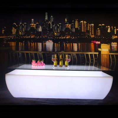 中国 Color Changing Rechargeable plastic LED light up bar table 販売のため