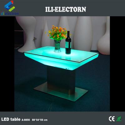 Cina colorful led bar furniture glowing table lighting coffee table in vendita