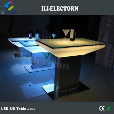 Cina colorful led bar furniture glowing table lighting coffee table in vendita