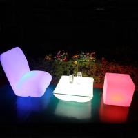 China portable Outdoor patio square mini lighting table for sale