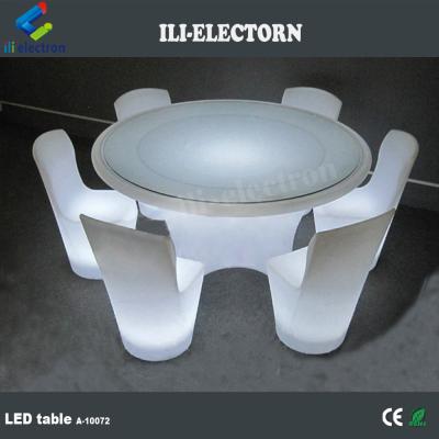 Cina electronic poker table led bar furniture glowing table LED furniture table in vendita